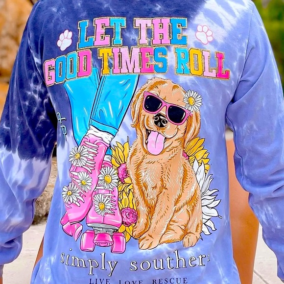 Simply Southern | Tops | Simply Southern Let The Good Times Roll Tee ...